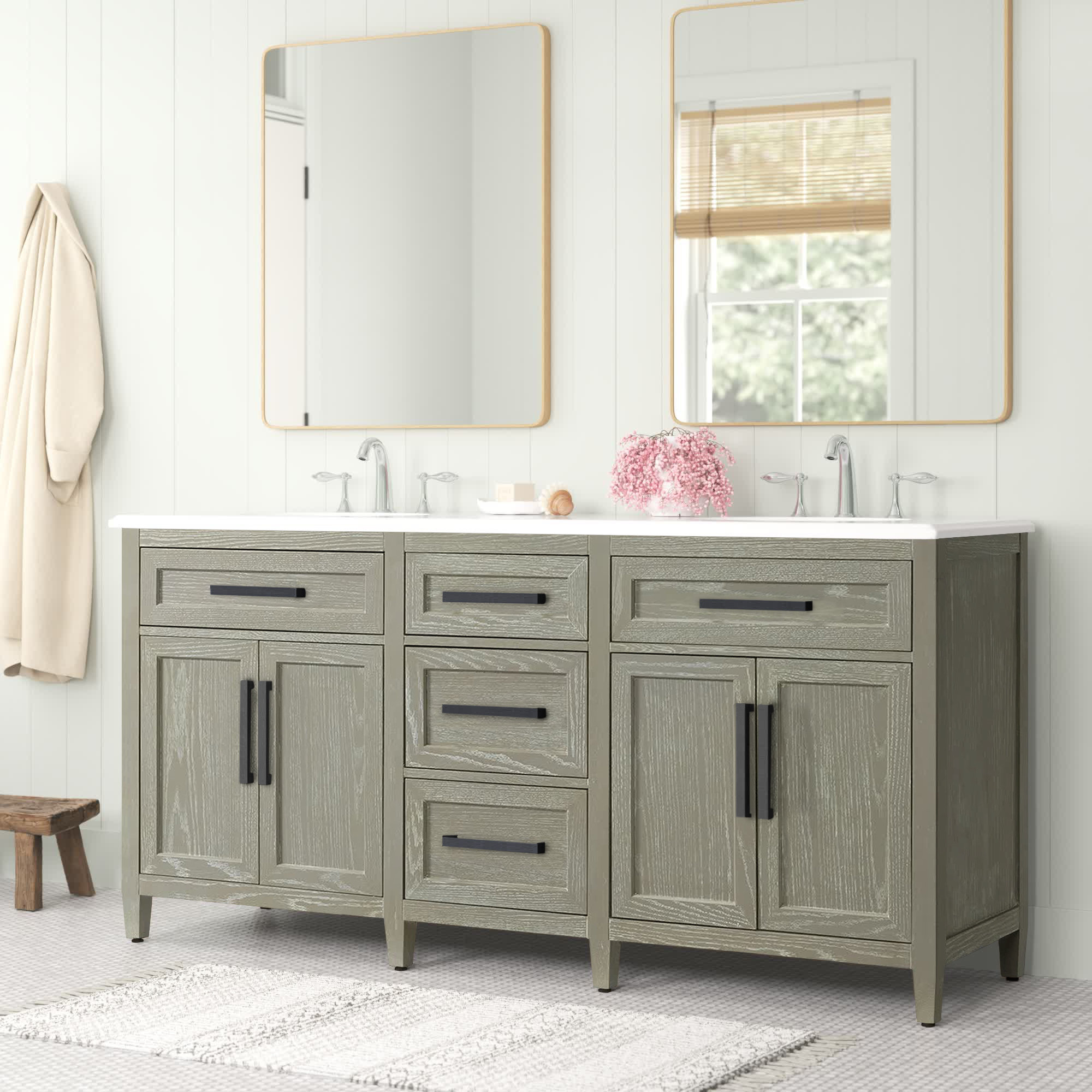 Sand & Stable™ Dash 72" Double Bathroom Vanity Set & Reviews - Wayfair Canada